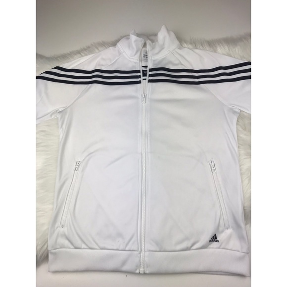 adidas | Jackets & Coats | Adidas Originals White Track Jacket Medium ...